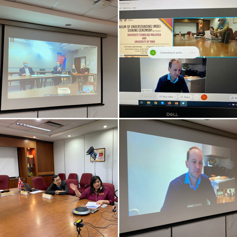 Virtual MoU signing ceremony between Universiti Teknologi Malaysia and ...