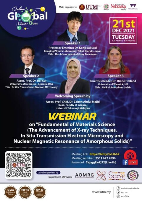 Online Global Classroom FS 2021 | Faculty of Science, Universiti ...