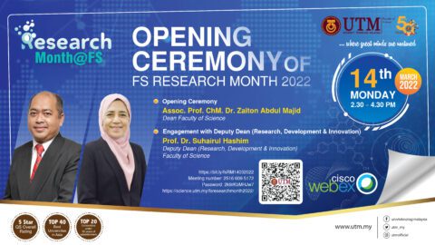 Research Month 2022 | Faculty of Science, Universiti Teknologi Malaysia