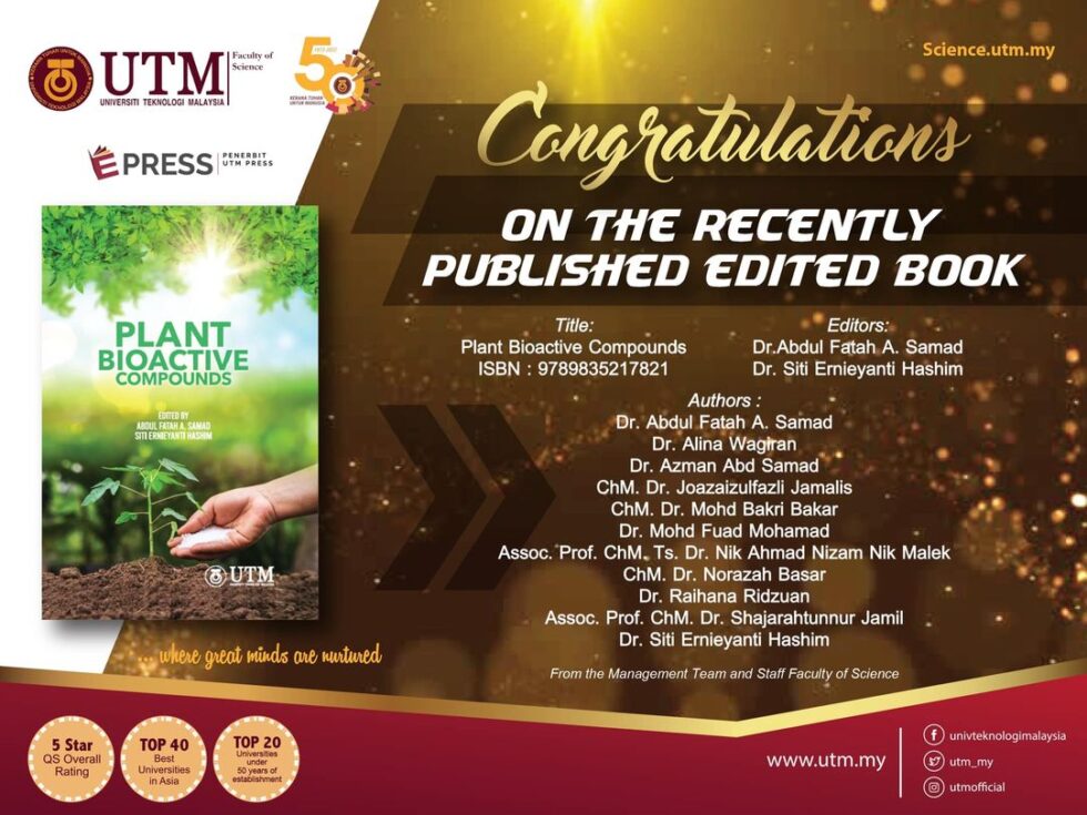 Congratulation On The Recently Published Edited Book | Faculty of ...