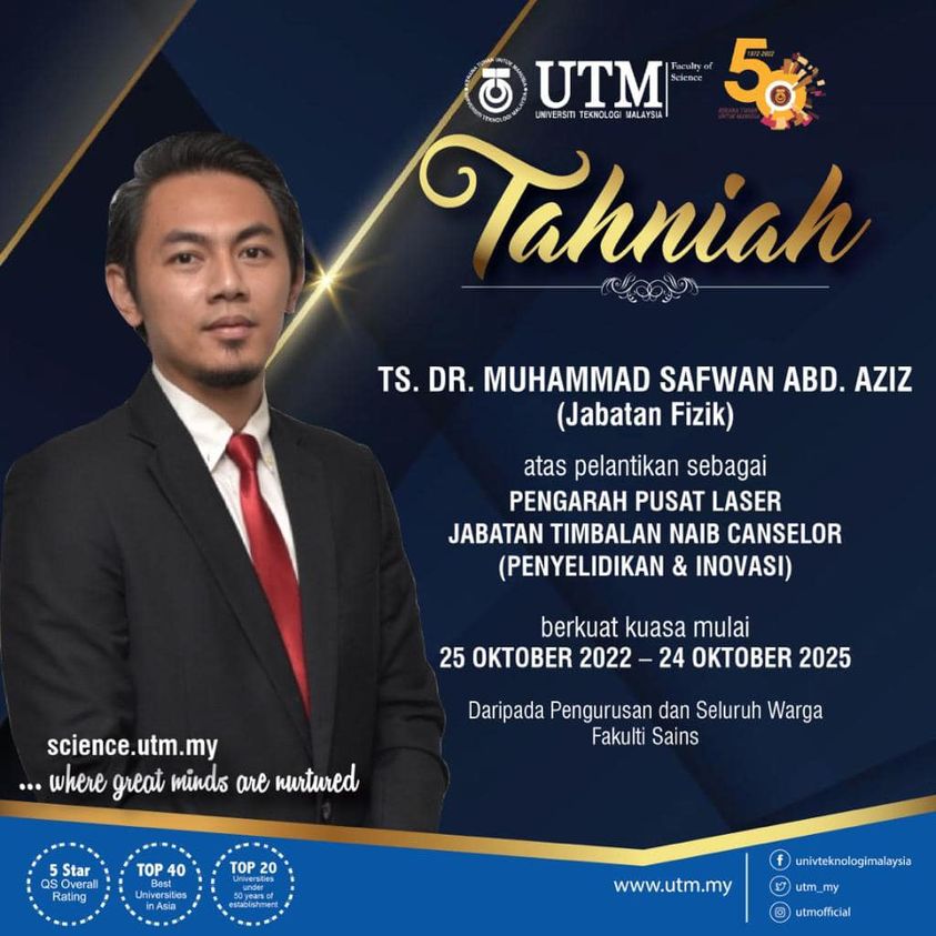 CONGRATULATIONS to Ts. Dr. Muhammad Safwan Abd. Aziz for | Faculty of ...
