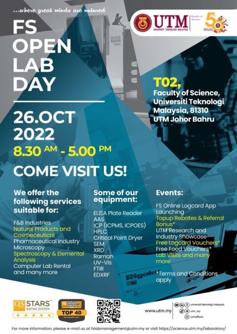 Faculty Science Open Lab Day | Faculty of Science, Universiti Teknologi ...