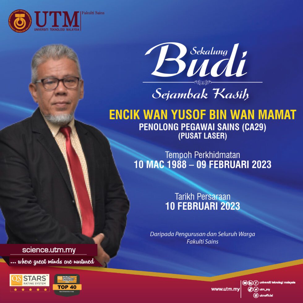 Sekalung Budi Sejambak Kasih : Selamat Bersara En. Wan Yusof Bin Wan ...