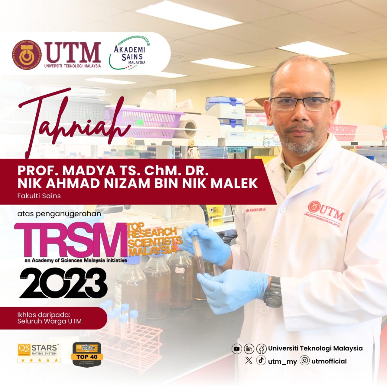Congratulations to Associate Professor Ts. ChM Dr. Nik Ahmad Nizam Nik ...