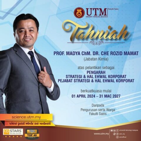 CONGRATULATIONS to Assoc. Prof. ChM. Dr. Che Rozid Mamat | Faculty of ...
