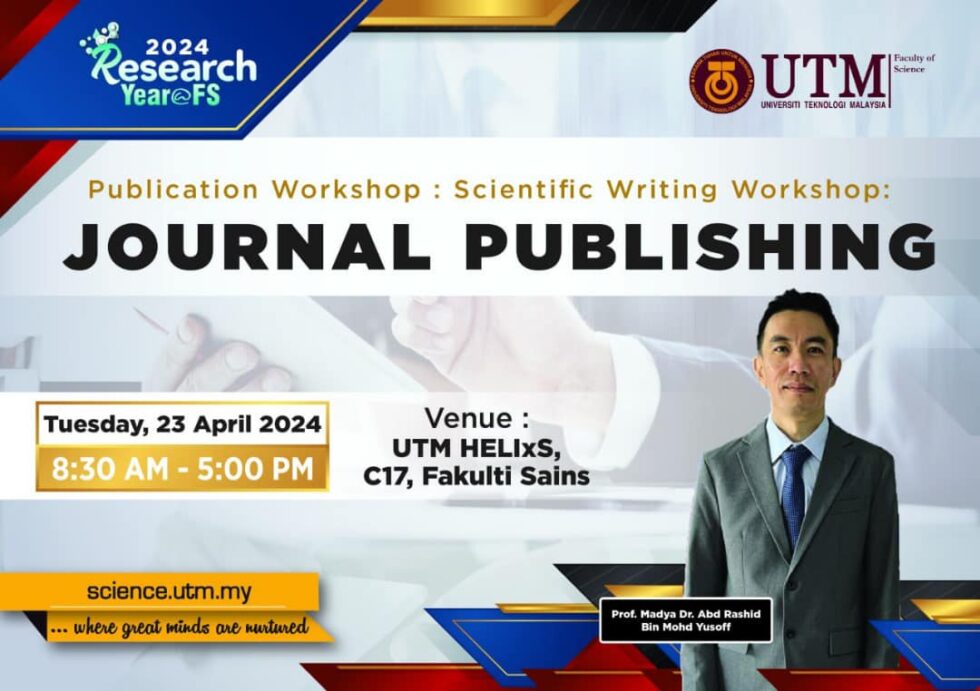 Scientific Writing Workshop: Journal Publishing | Faculty of Science ...