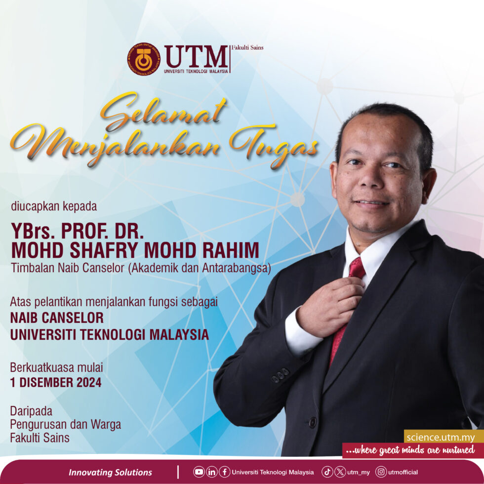 CONGRATULATIONS to YBrs. Prof. Dr. Mohd Shafry Mohd Rahim | Faculty of Science, Universiti ...