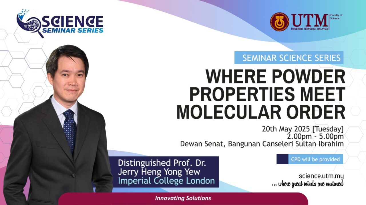 Seminar Science Series Talk By Prof. Dr. Jerry Heng | Faculty of ...